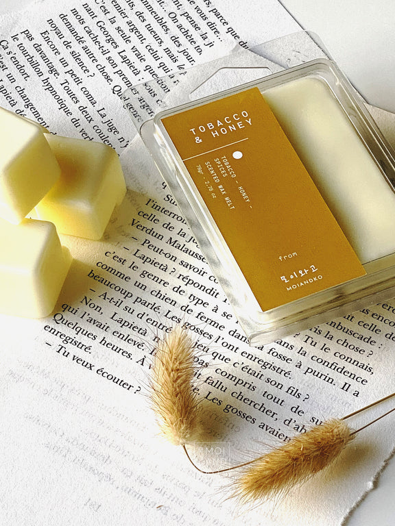 Tobacco and honey wax melt - 6 cubes – MOIANDKO